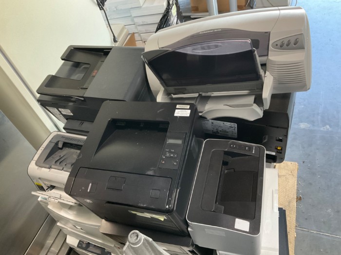 (1) Pallet Of Samsung/Hp/PanaSonic Printers, (1) Oki MB760b LED Printer ...