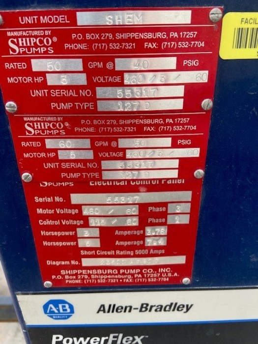 (1) Surge Tank with pumps Mod. Shem for sale
