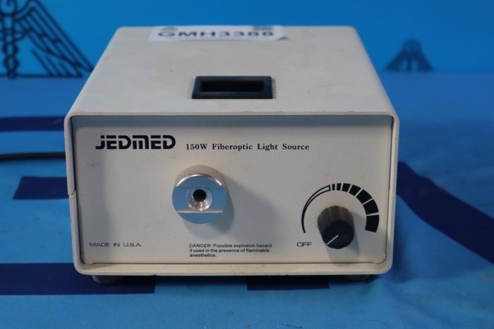 (1)ORTHO SOFT SESAMOID CAS SYSTEM & (1)JEDMED 150W Fiberoptic Light Source for sale