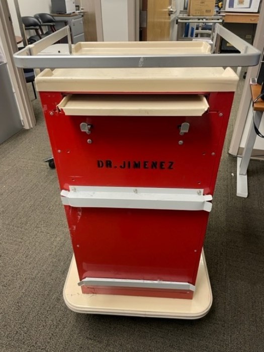 (2) Crash Carts (1) Basin stand (1) Stryker helmet (2) Boxes of ...