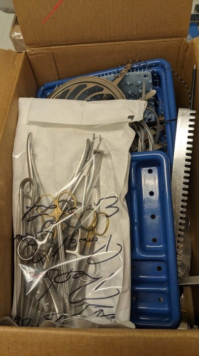 (2) Crash Carts (1) Basin stand (1) Stryker helmet (2) Boxes of ...