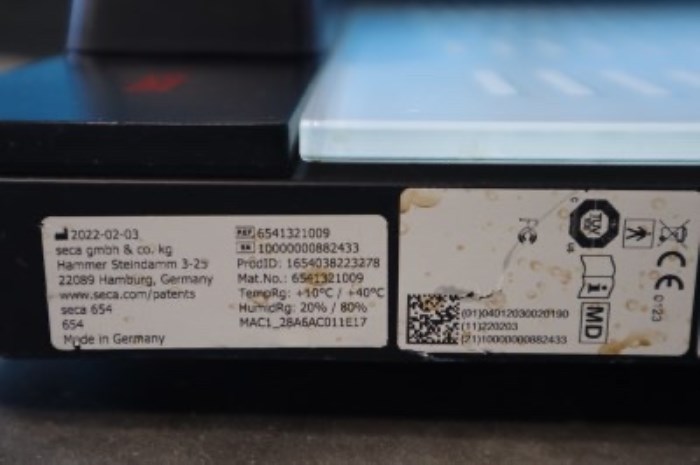 (2) Seca 654 Ultrasonic Measuring Station With ID-Display & Handrail ...