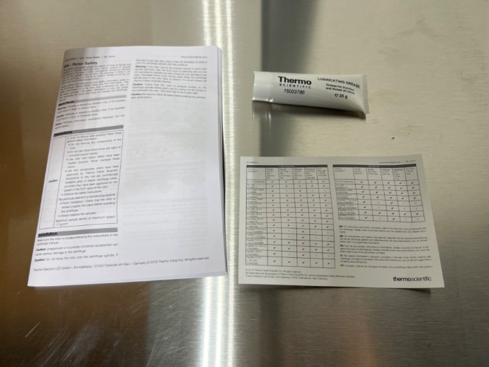 (2) Thermo Scientific TX-1000 Rotors in box for sale