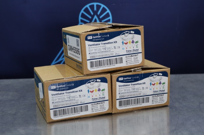 (3 Boxes) Fisher & Paykel OptiFlow Junior2 Ventilator Transition Kit ...