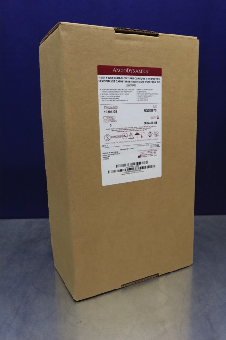 (3 Boxes/Qty Per Box:5) Angio Dynamics 15.5F X 32CM Dura-Flow Pre-Curve ...