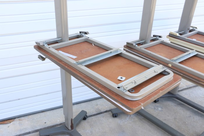 (6) Stryker Over The Bed Tables. for sale