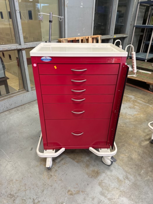 Armstrong Medical 6 Drawer Locking A-Smart Cart System Crash Supply ...