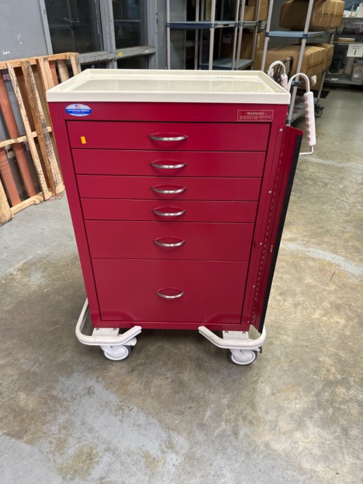 Armstrong Medical 6 Drawer Locking A-Smart Cart System Crash Supply ...