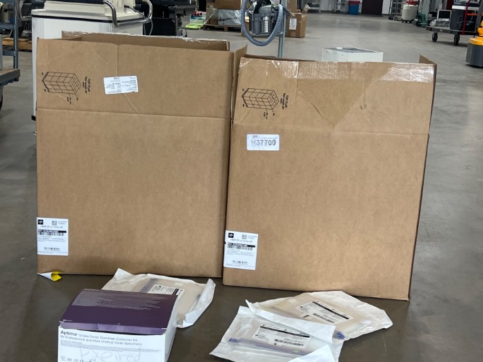 Assorted boxes of medical equipment for sale