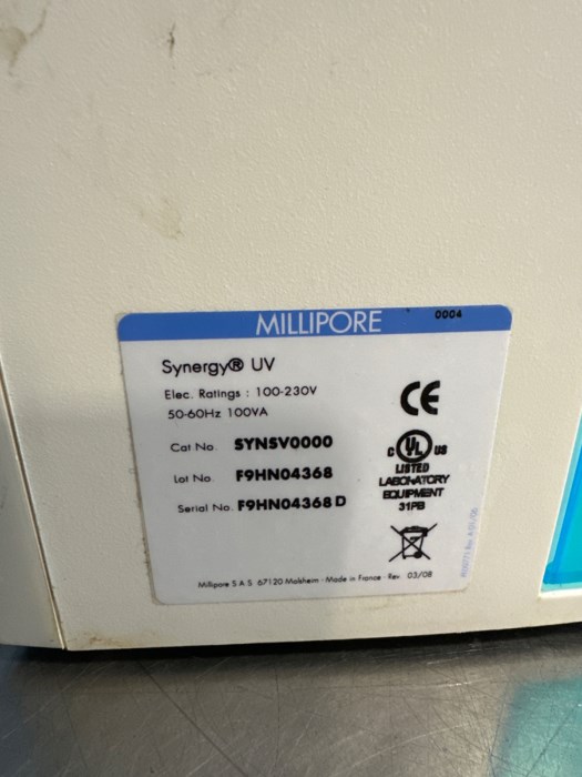 Assorted Laboratory Items: Synergy UV Millipore + Corning Stirrer ...