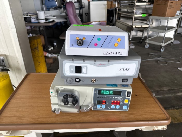 Assorted Medical equipment Including: Arthrex AR-6475, Atlas Controller ...
