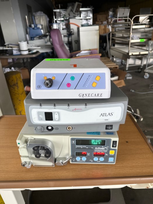 Assorted Medical equipment Including: Arthrex AR-6475, Atlas Controller ...
