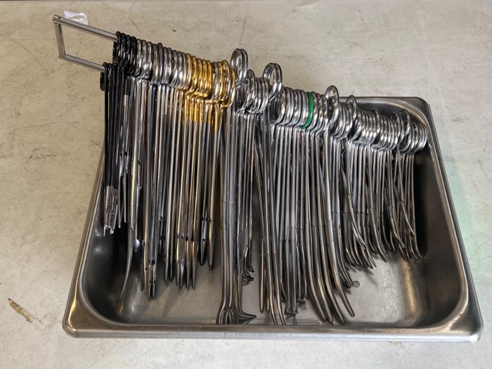 Assorted Surgical Instruments w/ Sterilization Pan for sale