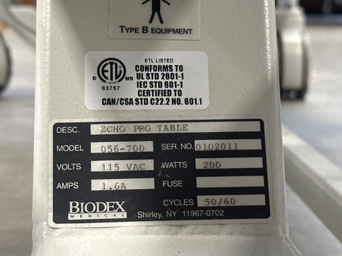 Biodex Ultra Pro Table with Remote Control for sale