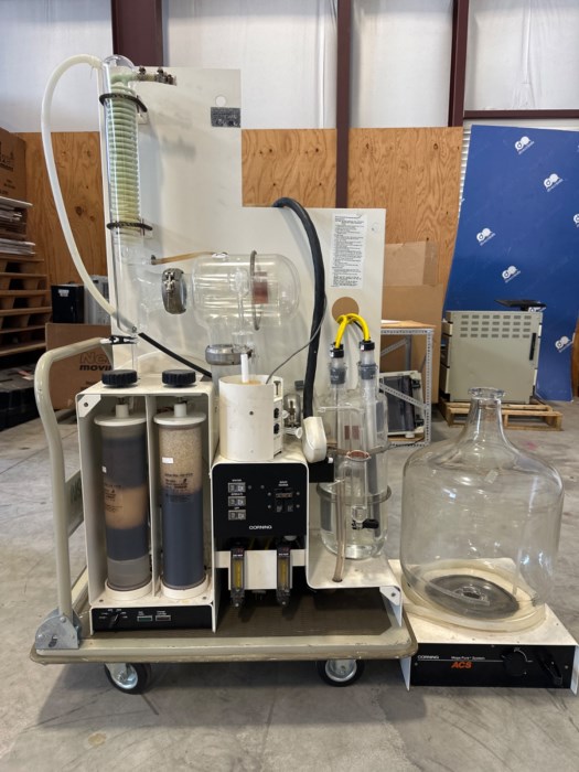 Corning Mega Pure System ACS Glass Work Model 12 Liter Auto MP-12A for sale