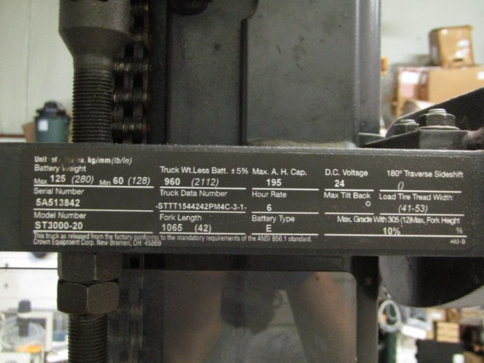 Crown ST/SX 3000 Series Walkie Stacker Forklift for sale