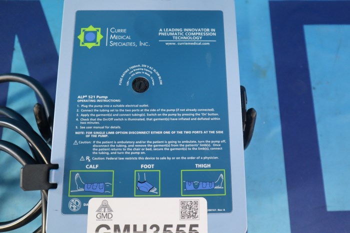 CURRIE MEDICAL I SPECIALTIES, INC. 521 Pump for sale