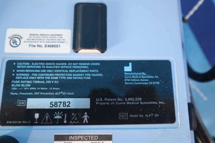 CURRIE MEDICAL I SPECIALTIES, INC. 521 Pump for sale