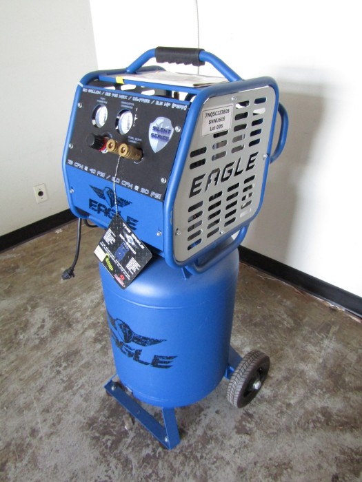 Eagle Portable Air Compressor 20-Gal 2.5-HP Corded Electric 115V Single ...