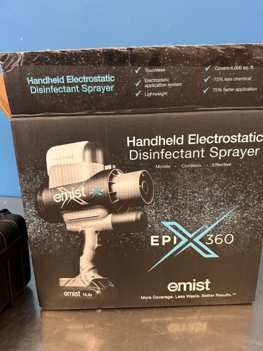 EMist EPIX360 - Cordless Handheld Electrostatic Disinfectant Sprayer for sale