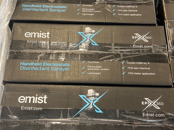 Emist EPIX360 Handheld Electrostatic Disinfectant Sprayer (Lot of 20) for sale