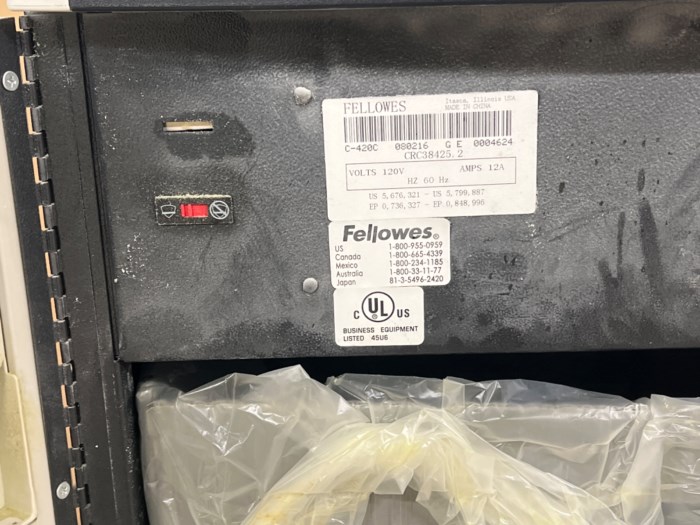 Fellows C-420C Shredder for sale