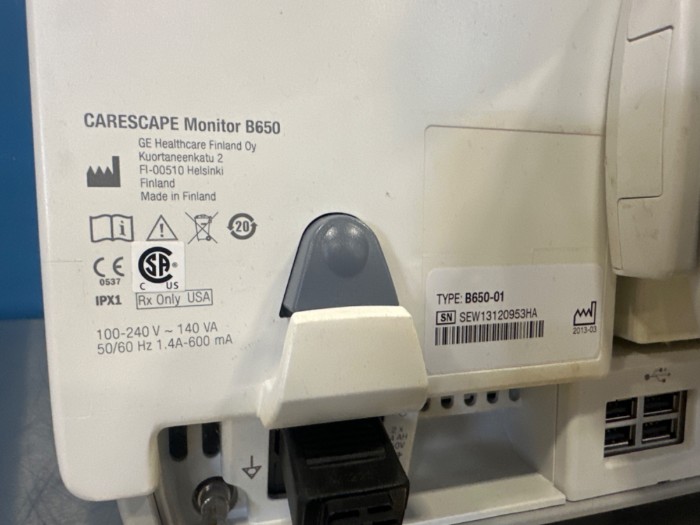 GE Healthcare Carescape B650 Patient Monitor w/ PDM Data Module for sale