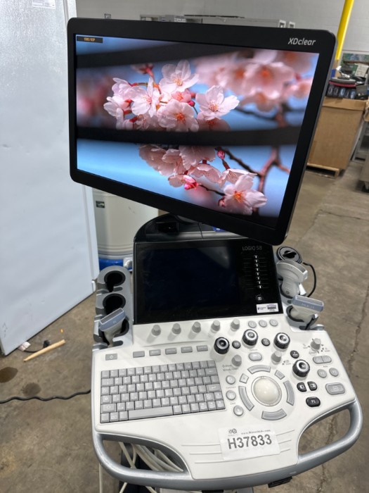 GE Logiq S8 Ultrasound System w/ ML6-15 + C1-6 + 9L-D Probes for sale