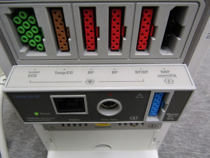 GE Medical Systems Marquette 451N TRAM-RAC 4A Module SpO2 Mainstream ...