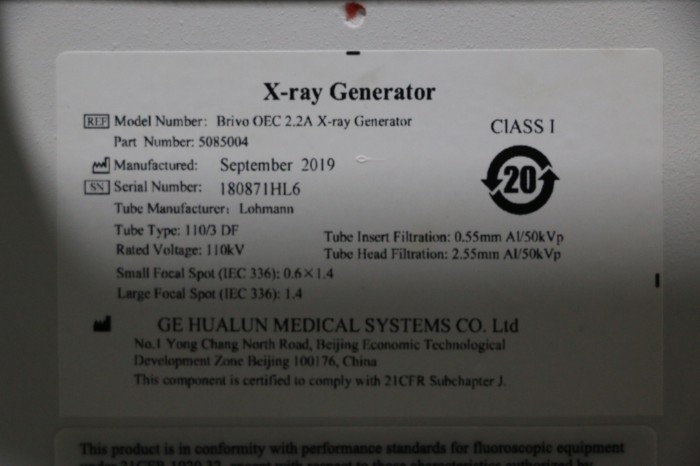 GE OEC One CFD Mobile C-arm X-ray Sytem for sale