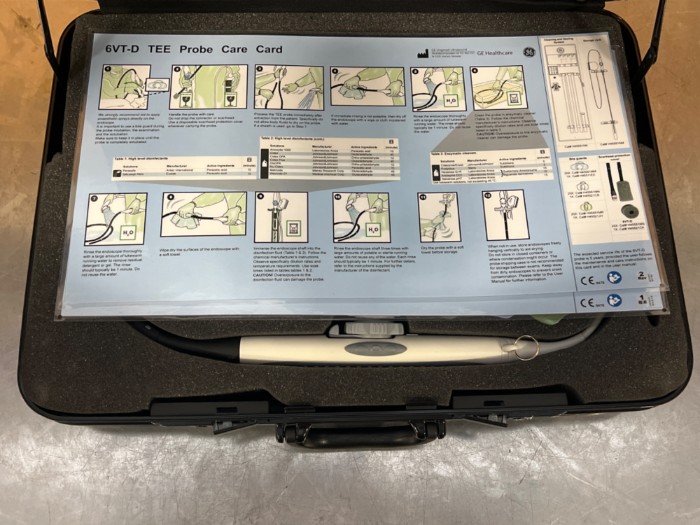 General Electric 6VT-D Probe (TEE) w/ Travel Case for sale