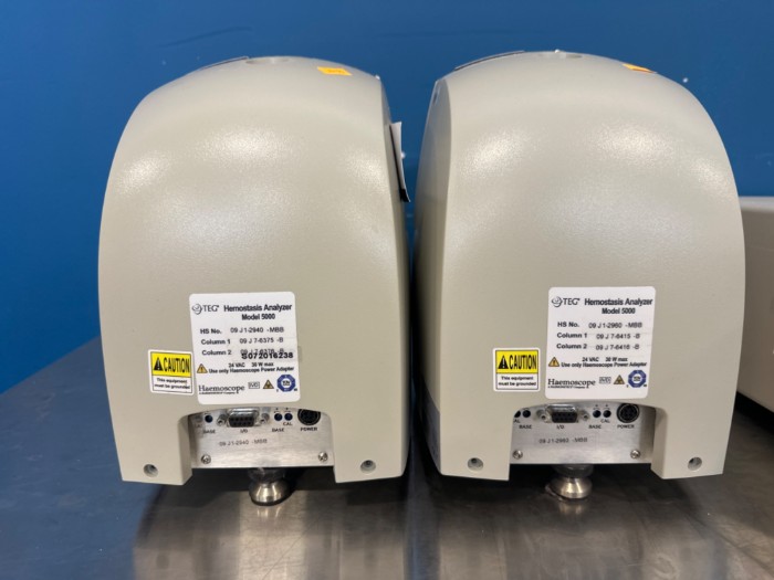 Haemonetics TEG5000 hemostasis analyzer (Lot of 2) + MTS Micro Typing ...
