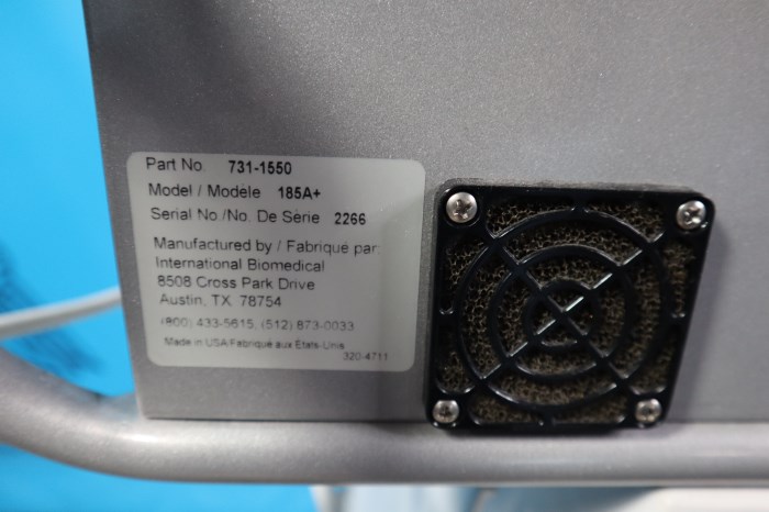 International Biomedical 185A+ Infant Warmer & (1) Hill-Rom WBR82-1 ...