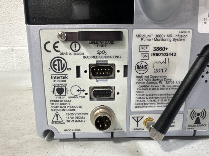 Iradimed MRidium 3860+ MRI Infusion Pump + Zimmer ATS 4000 + CROSPON ...