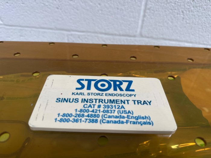 Karl Storz Endoscopy Sinus Instrument Tray CAT #39312A for sale