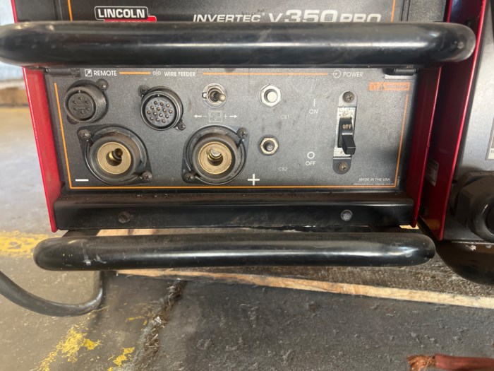 Lincoln Electric Invertec V350 Pro MIG Welder w/ LF-72 Wire Feeder for sale