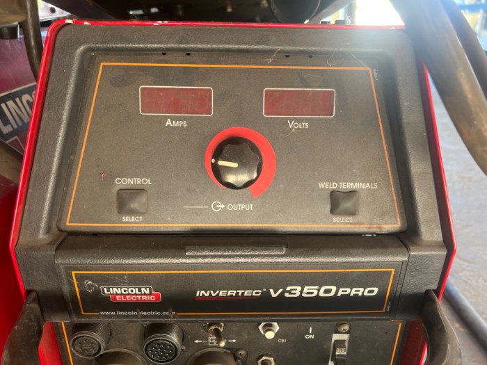 Lincoln Electric Invertec V350 Pro MIG Welder w/ LF-72 Wire Feeder for sale