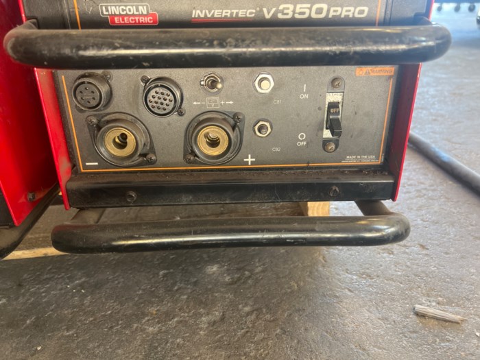 Lincoln Electric Invertec V350 Pro MIG Welder w/ LF-72 Wire Feeder for sale