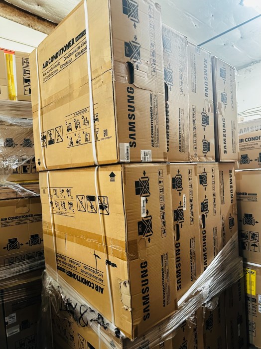 Lot of 10! Samsung Brand new 18k btu's low wall mount indoor units for sale