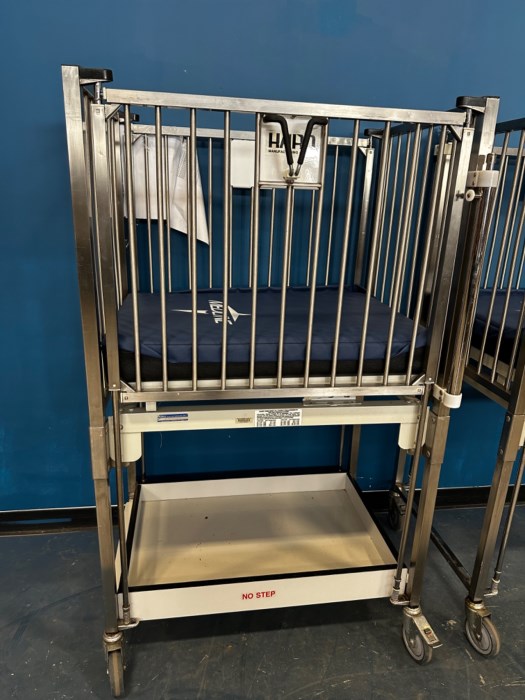 Lot of 2 Hard Baby hospital Cribs for sale