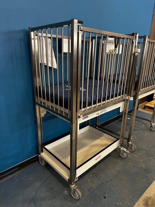 Lot of 2 Hard Baby hospital Cribs for sale