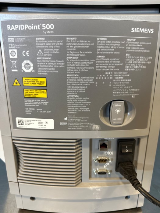 Lot of 2 Siemens RapidPoint 500 for sale