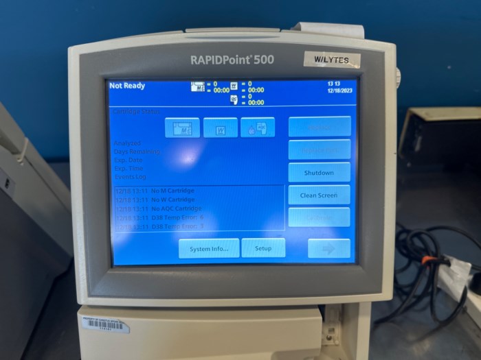 Lot of 2 Siemens RapidPoint 500 for sale
