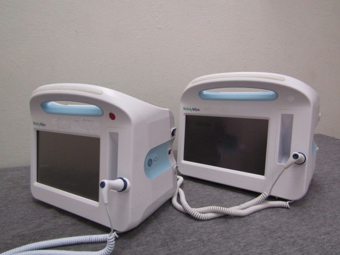 Lot of 2 Welch Allyn Vital Signs Monitor 6000 Series W/ GCX Wall Mount ...