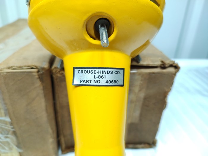 Lot of 2x Crouse Hinds L861 40680 Marine Light Assembly for sale