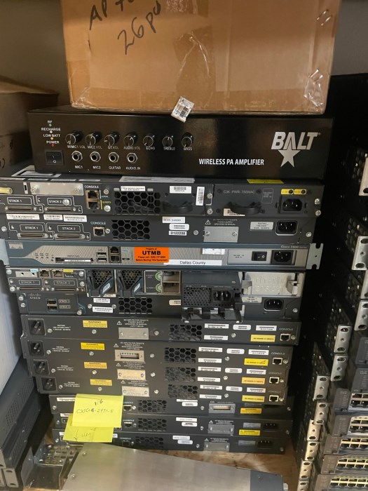 LOT OF CISCO SWITCHES, ROUTERS AND NETWORKING for sale