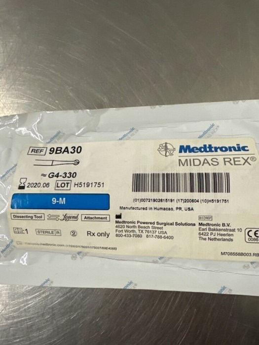 Medtronic Midas Rex 9BA30 Ball Fluted Dissecting Tool - Lot of (3) for sale