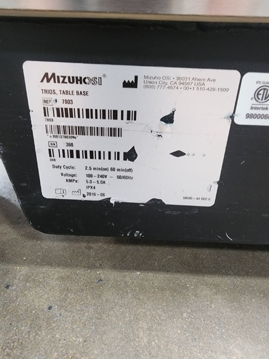 Mizhuho OSI Trio surgical patient positioning table for sale