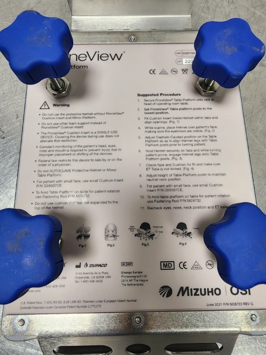 Mobile Medical Device Cart + OSI D28700CE ProneView Table Platform for sale