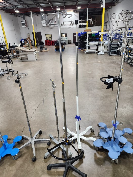 Mobile Medical IV Poles Lot for sale